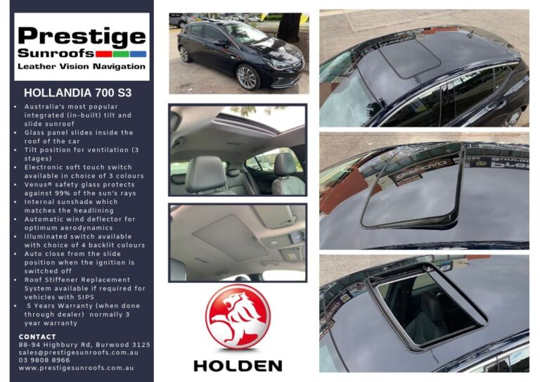 Webasto Hollandia 700 Series 3 Integrated Electric Sunroof – Complete 4×4