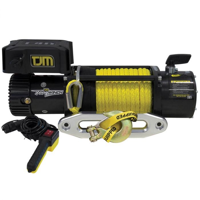 TJM TORQ WINCH 9500LB SYNTHETIC ROPE – Complete 4×4